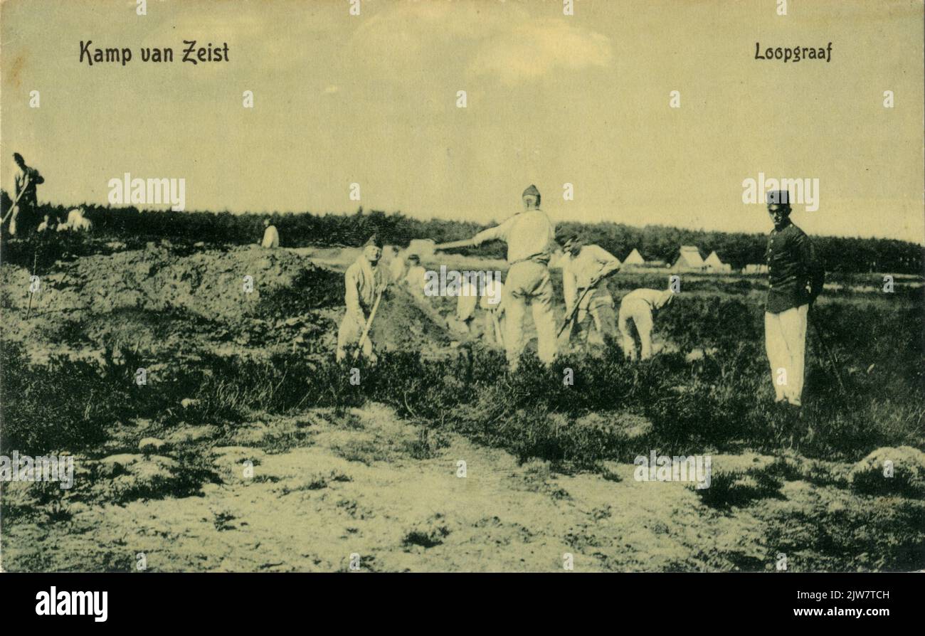 Kamp van Zeist Loopgraaf Recto Stock Photo - Alamy