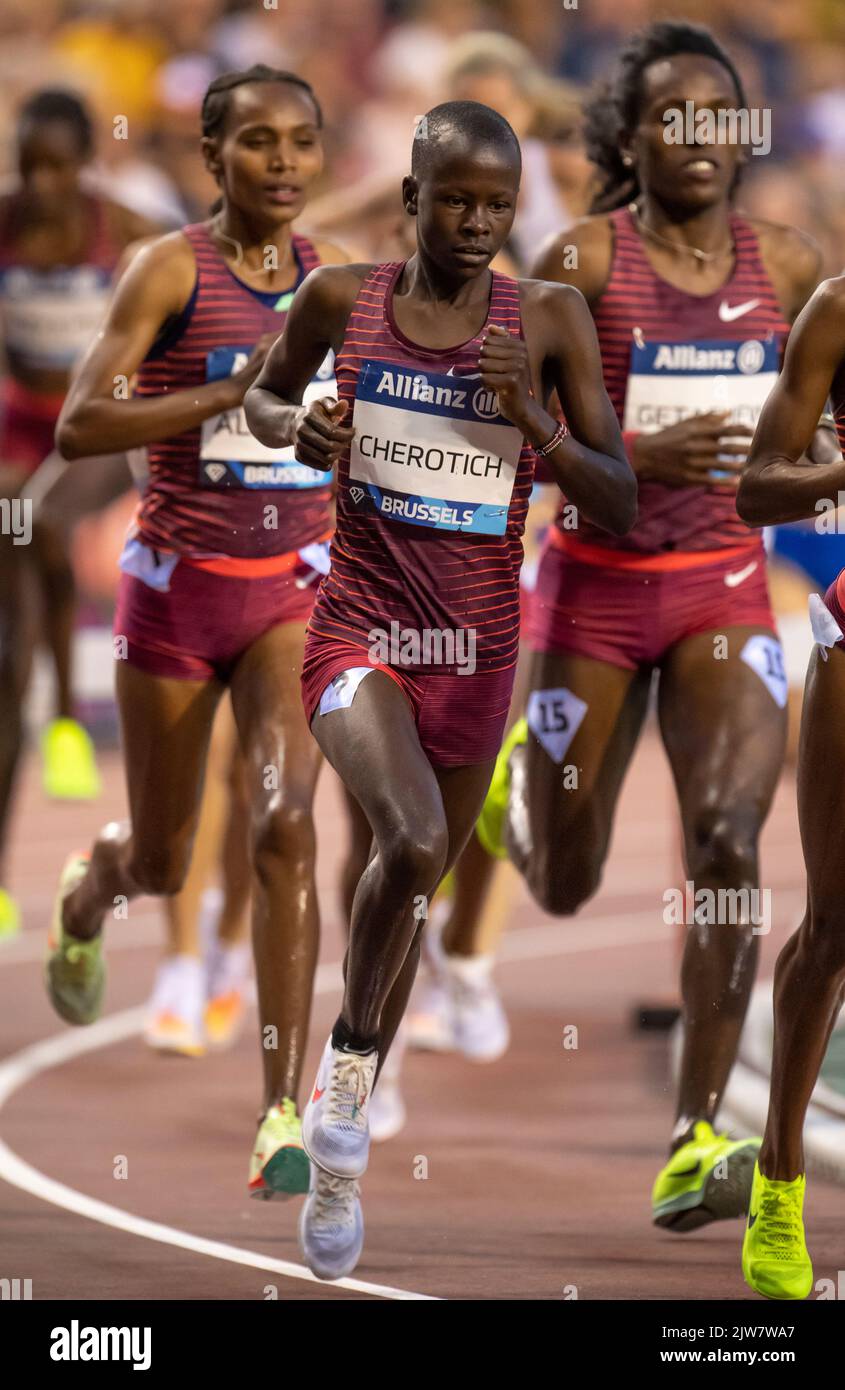 Faith Cherotich of Kenya competing in the women’s 3000m steeplechase at ...