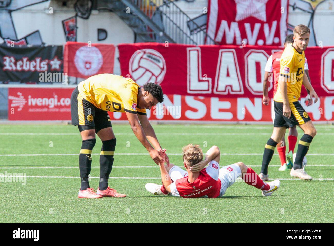 MAASTRICHT, NETHERLANDS - SEPTEMBER 4: Sven Blummel of MVV Maastricht ...
