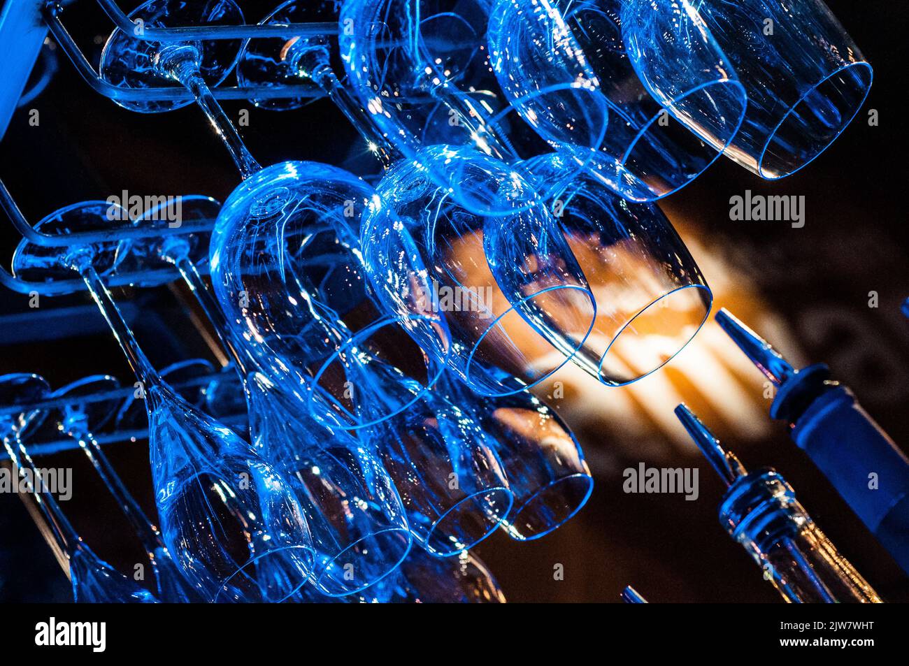 A view from behind the bar Stock Photo - Alamy