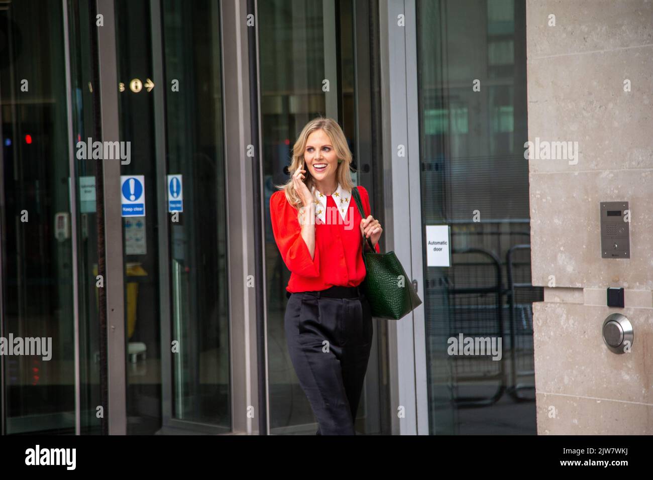 London, England, UK. 4th Sep, 2022. Former Number 10 aide CHLOE WATSON K is seen outside BBC ...