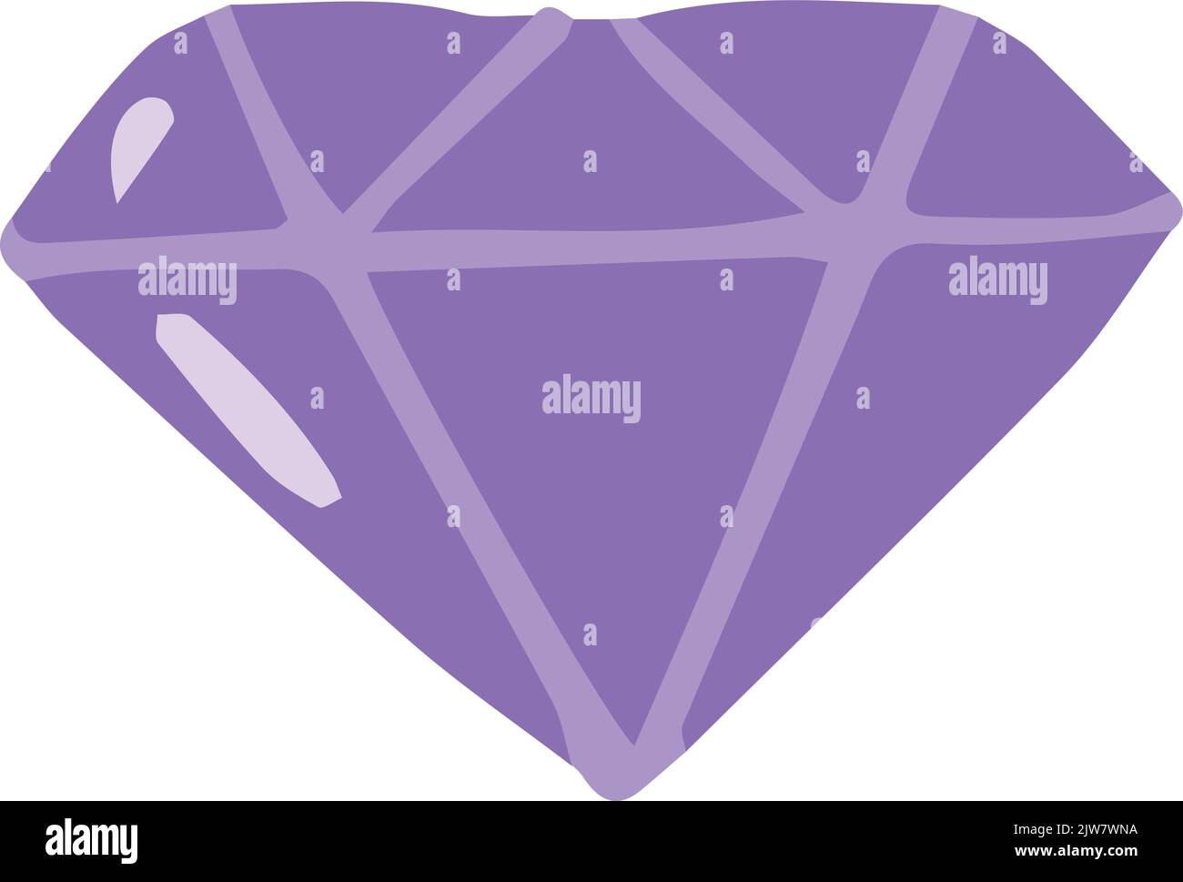 Hand Drawn diamond illustration isolated on background Stock Vector ...