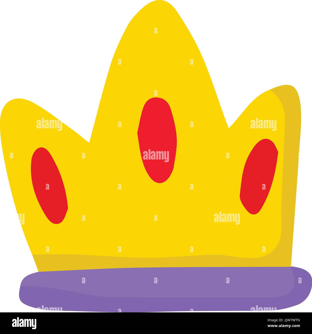 Hand Drawn cute crown illustration isolated on background Stock Vector ...