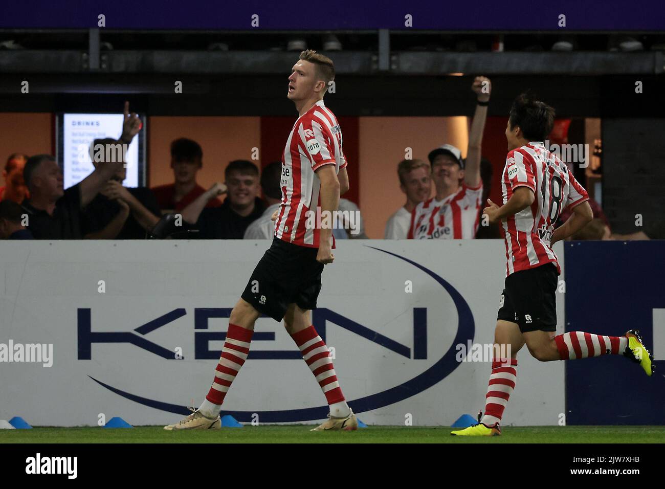 ROTTERDAM - (lr), Tobias Lauritsen of Sparta Rotterdam, Koki Saito of ...