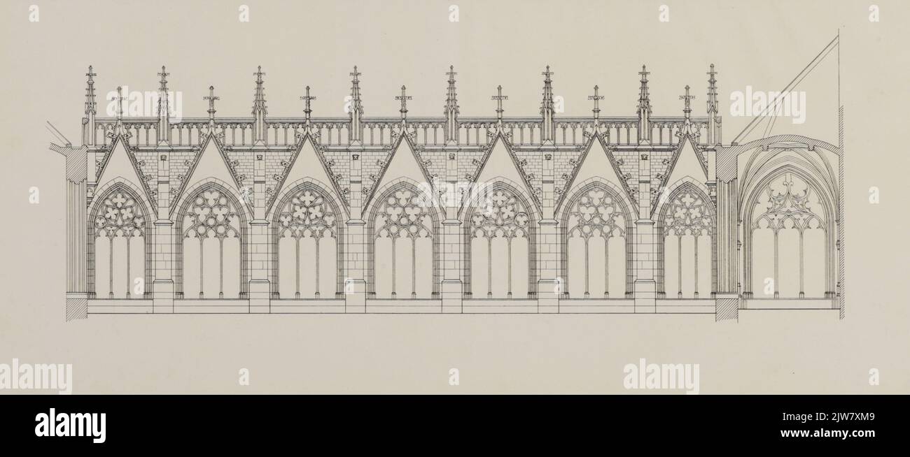 Uprising of the southern arm of the crucifix of the Domkerk in Utrecht ...