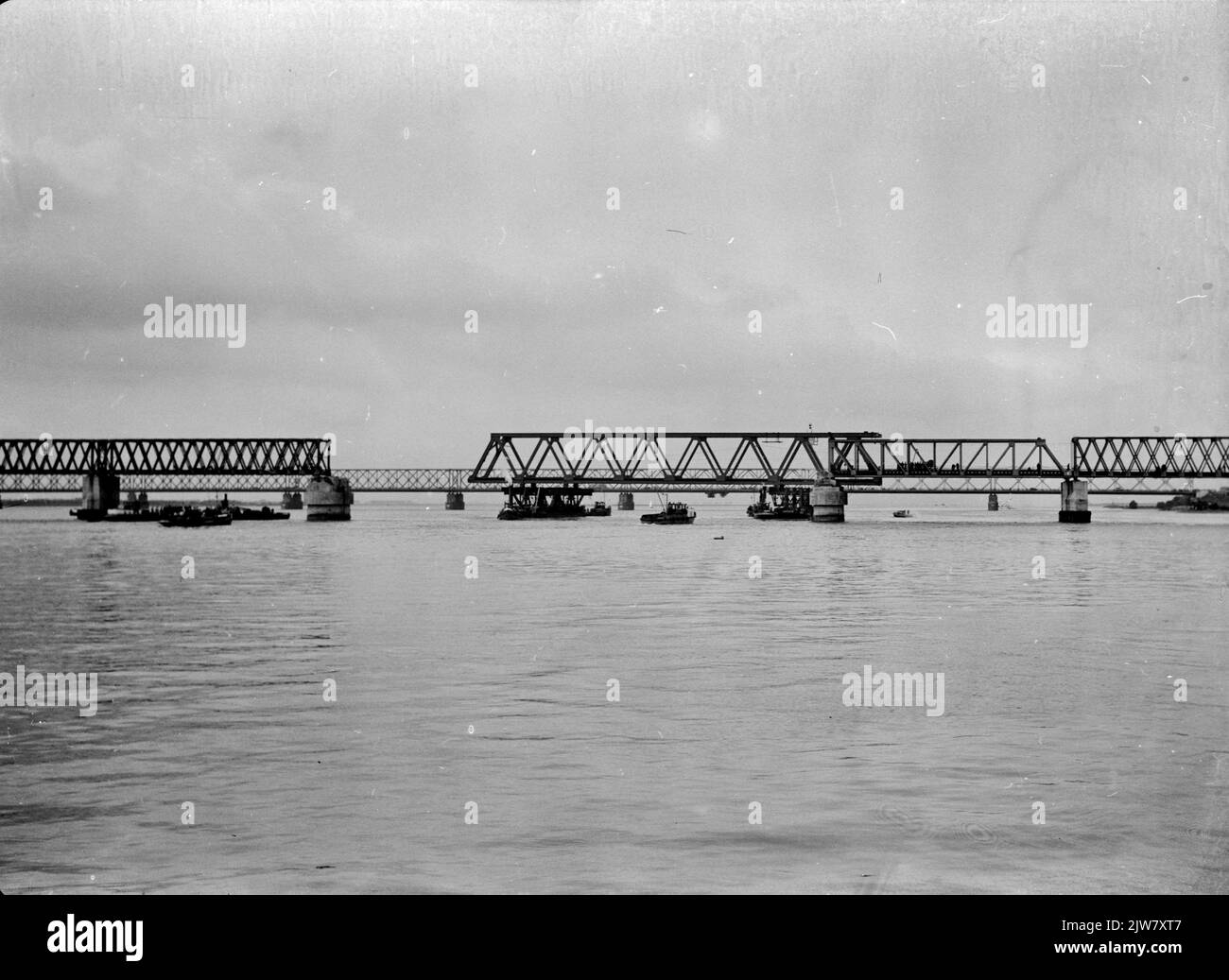View of the entry of a new part of the Moerdijk Bridge Stock Photo - Alamy