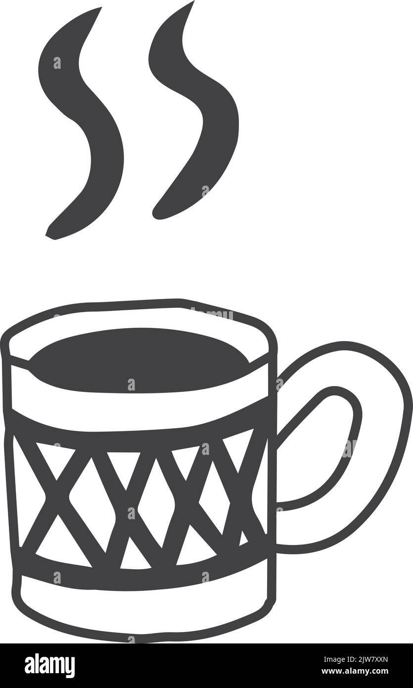 Hand drawn coffee mug hi-res stock photography and images - Alamy