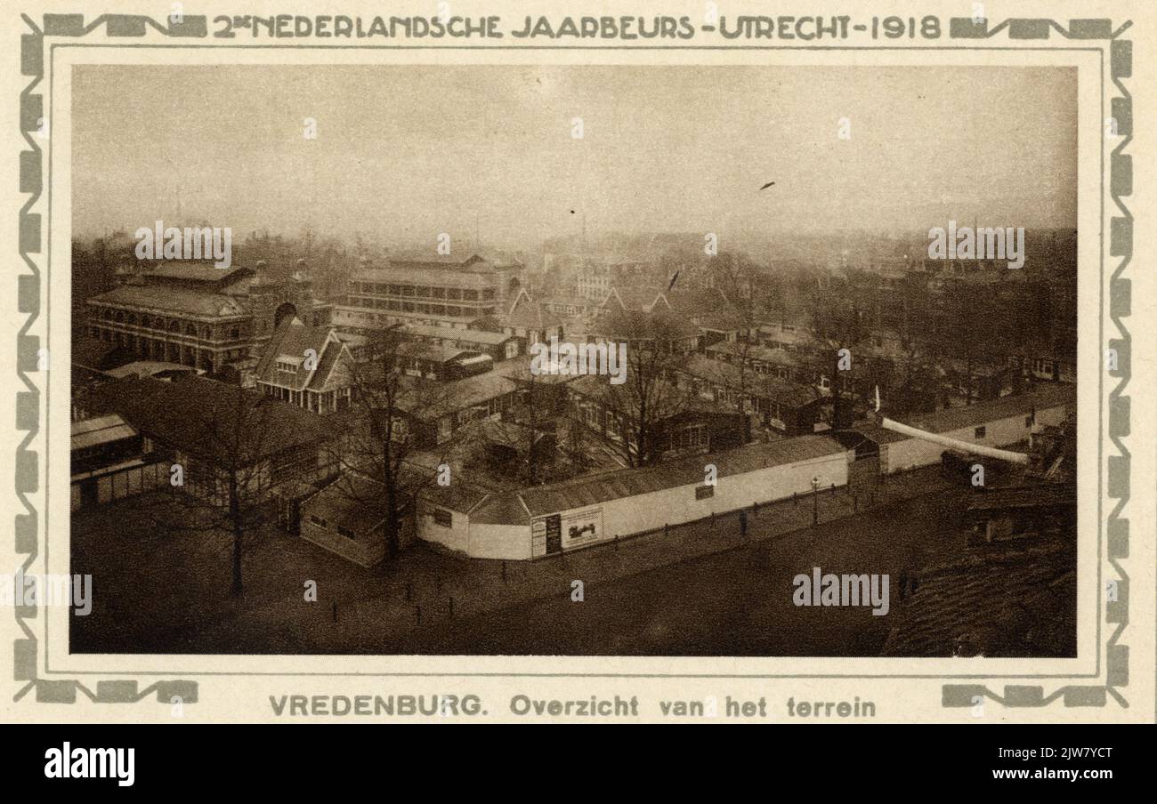 Overview about the Jaarbeursterrein on Vredenburg in Utrecht, during ...