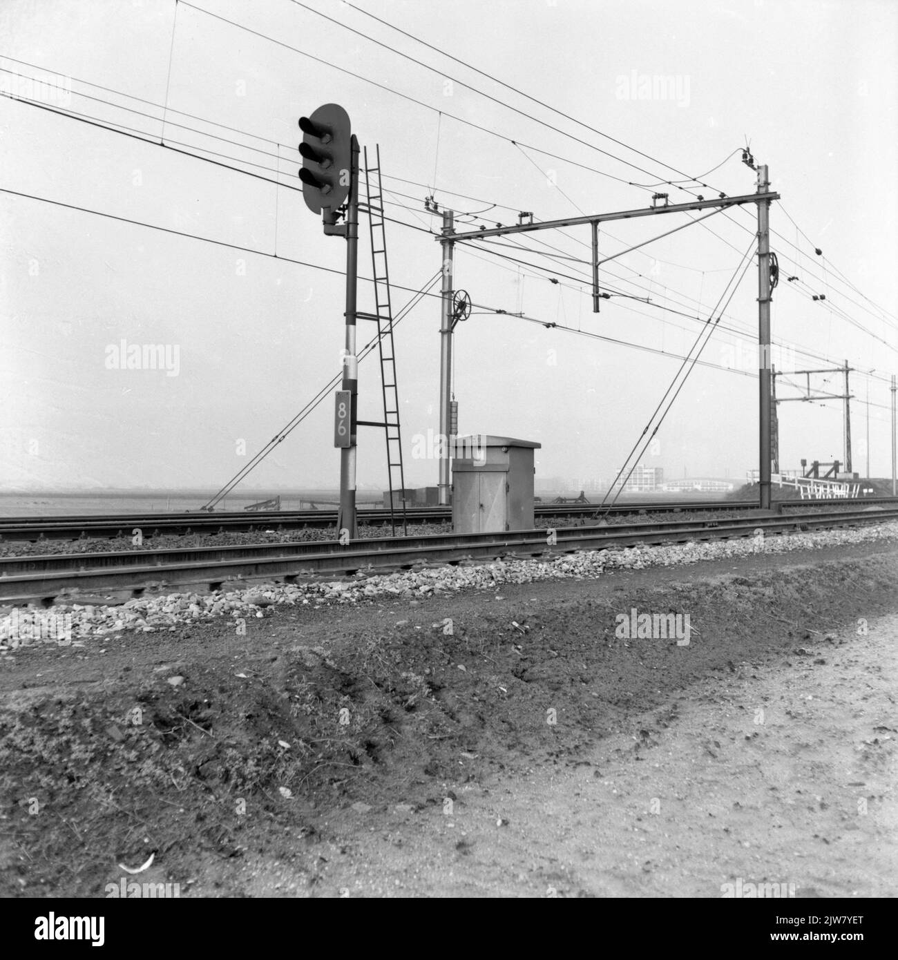 Image of a triple light signal of the N.S. in Delft Stock Photo - Alamy