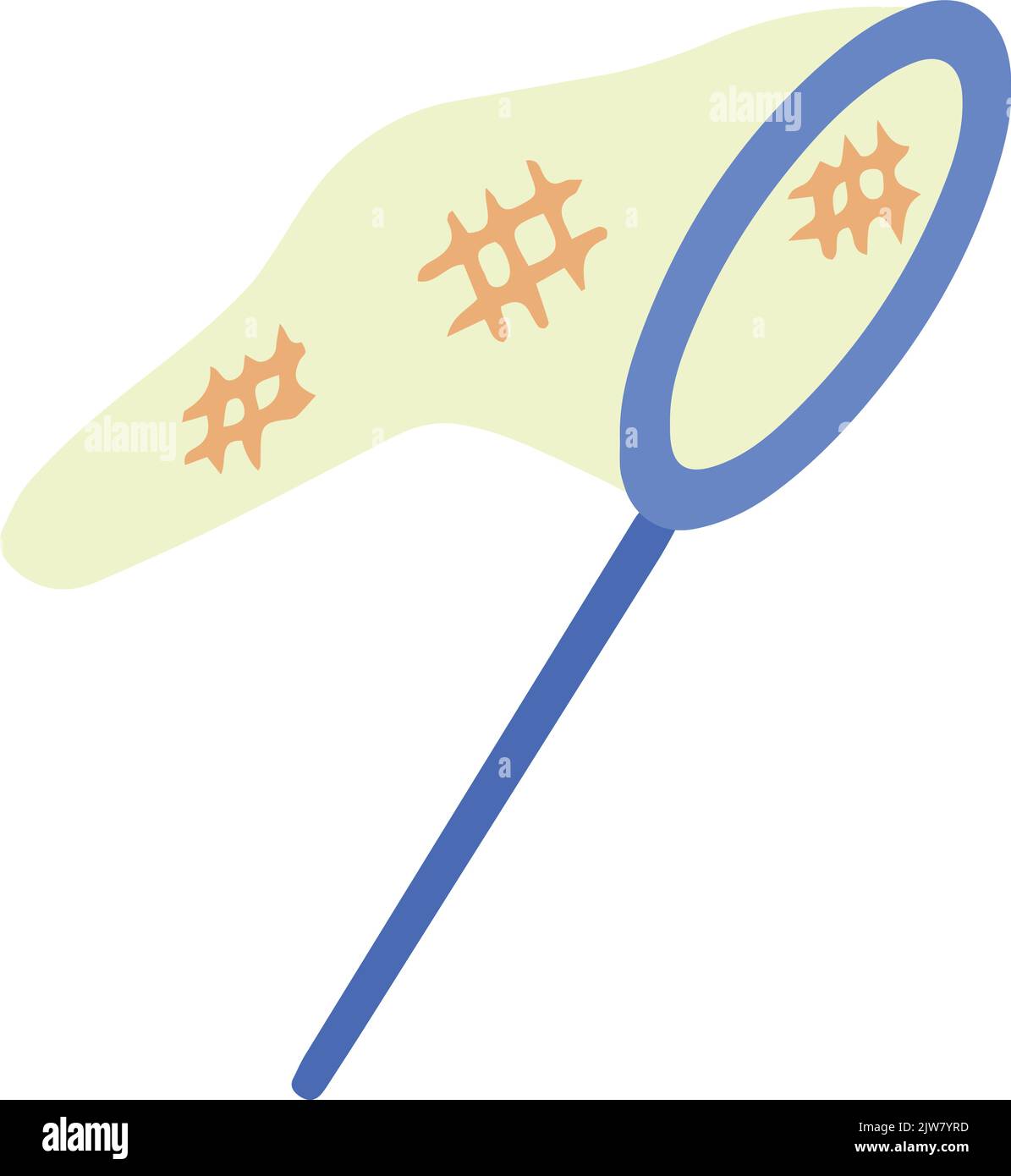 Hand Drawn Swing Catching Insects illustration isolated on background ...