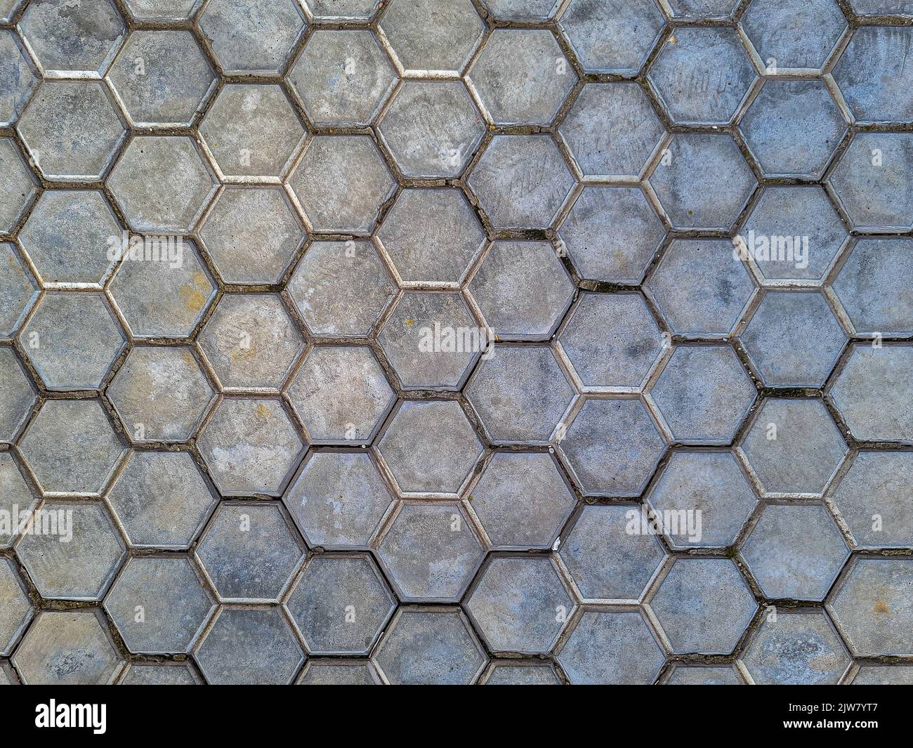 Street hexagonal clay tiles Hexagon honey comb pattern background ...