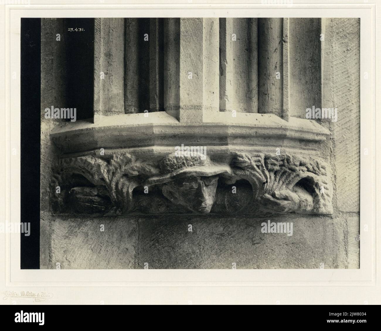 Image of a new collar stone in the southern wall of the underpass of ...