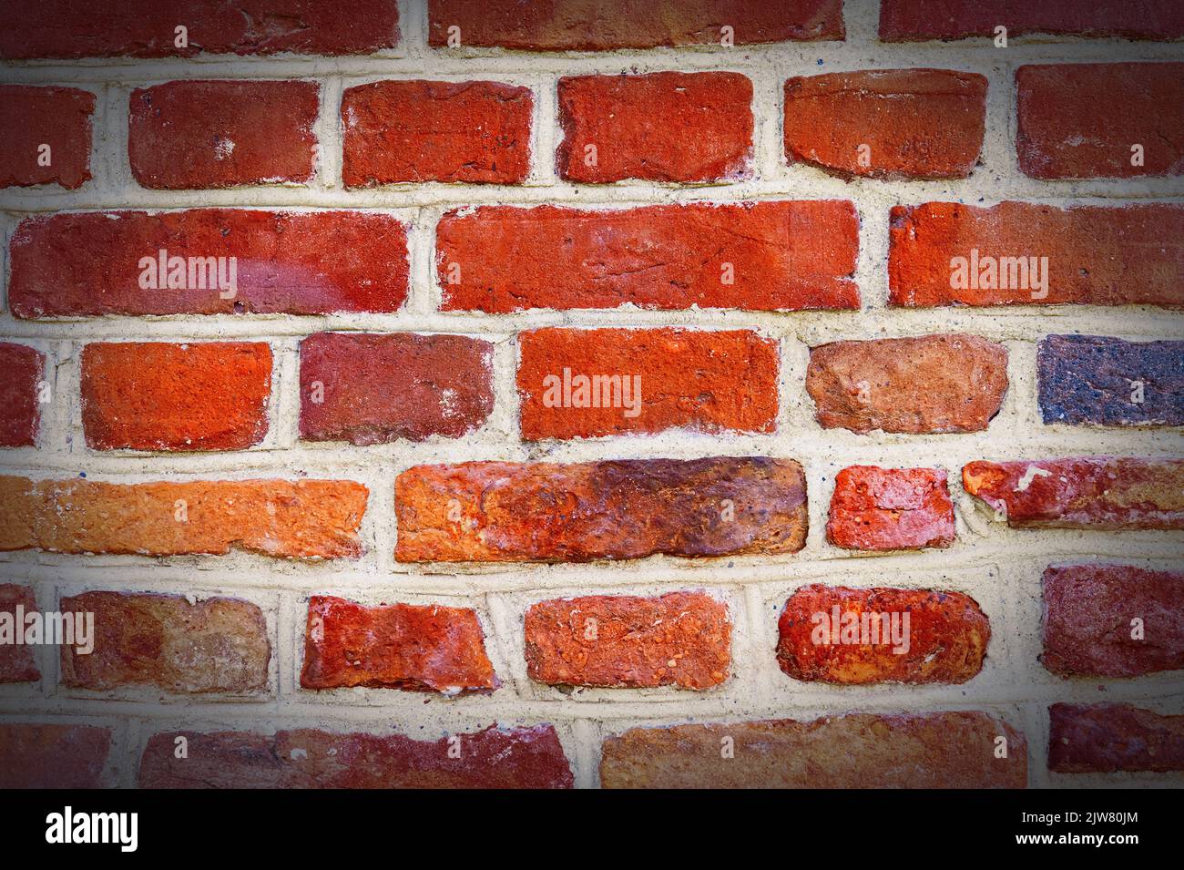 Background of old and rustic red brick wall Stock Photo - Alamy