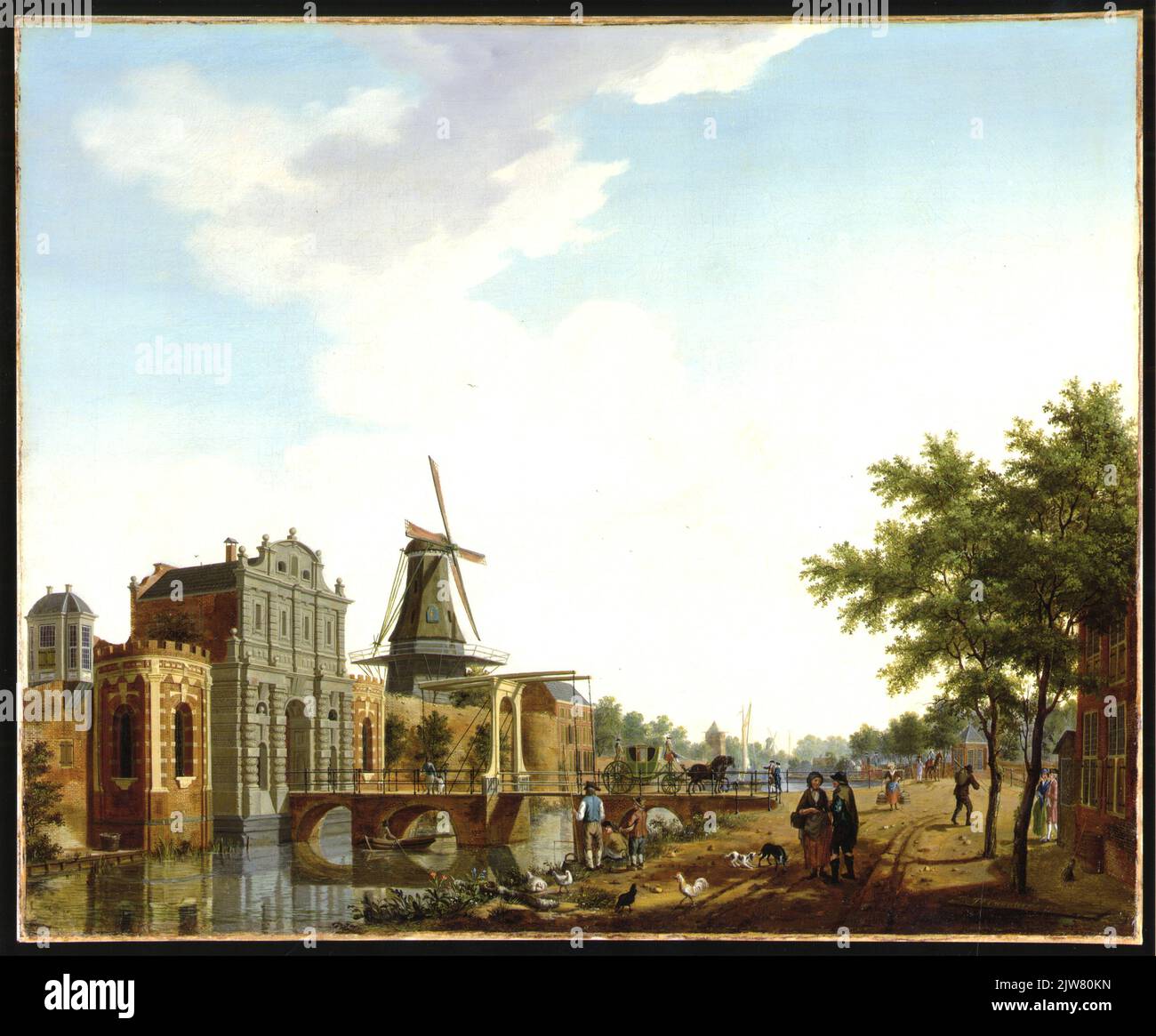 View from the Singel over the Stadsbuitengracht in Utrecht from the ...