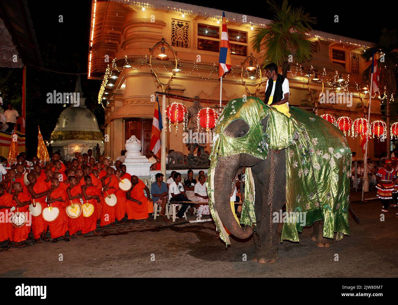 The annual Navam Perehara held by the Gangaramaya buddhist temple in Colombo,Sri Lanka during ...