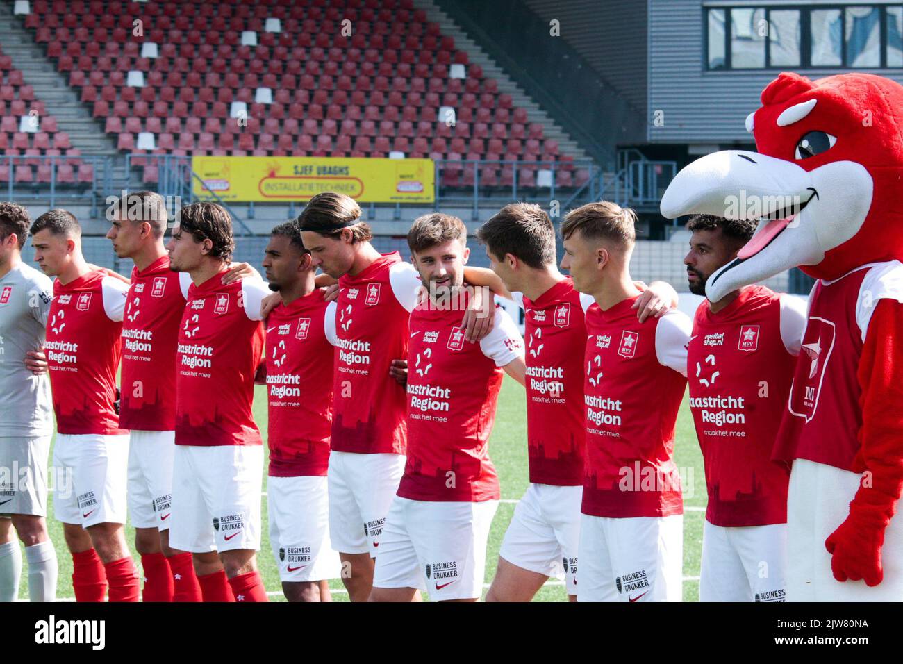MAASTRICHT, NETHERLANDS - SEPTEMBER 4: MVV Players during the Dutch ...