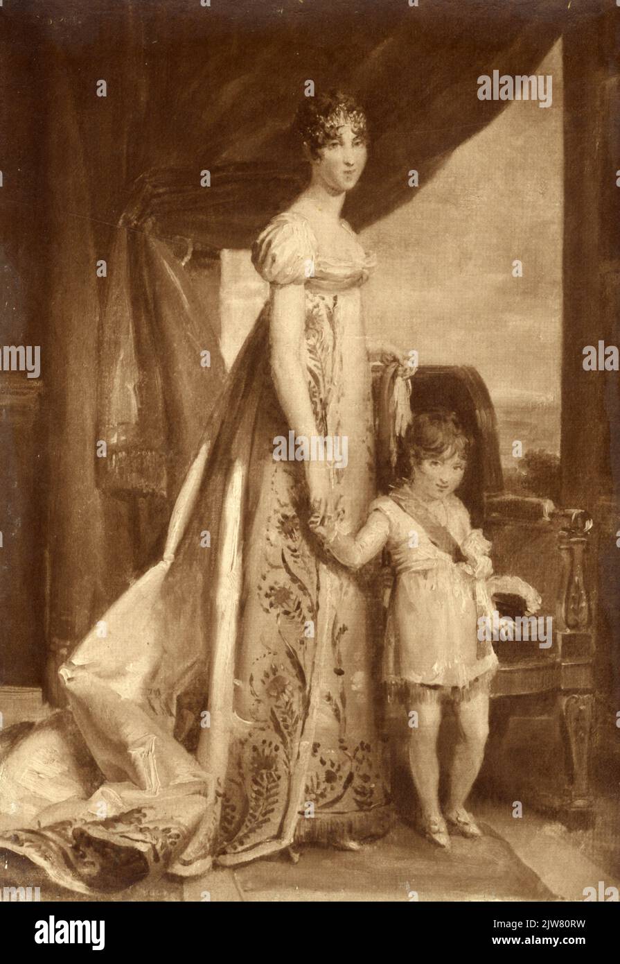 Portrait of Hortense de Beauharnais, born 1783, consort of King Louis ...