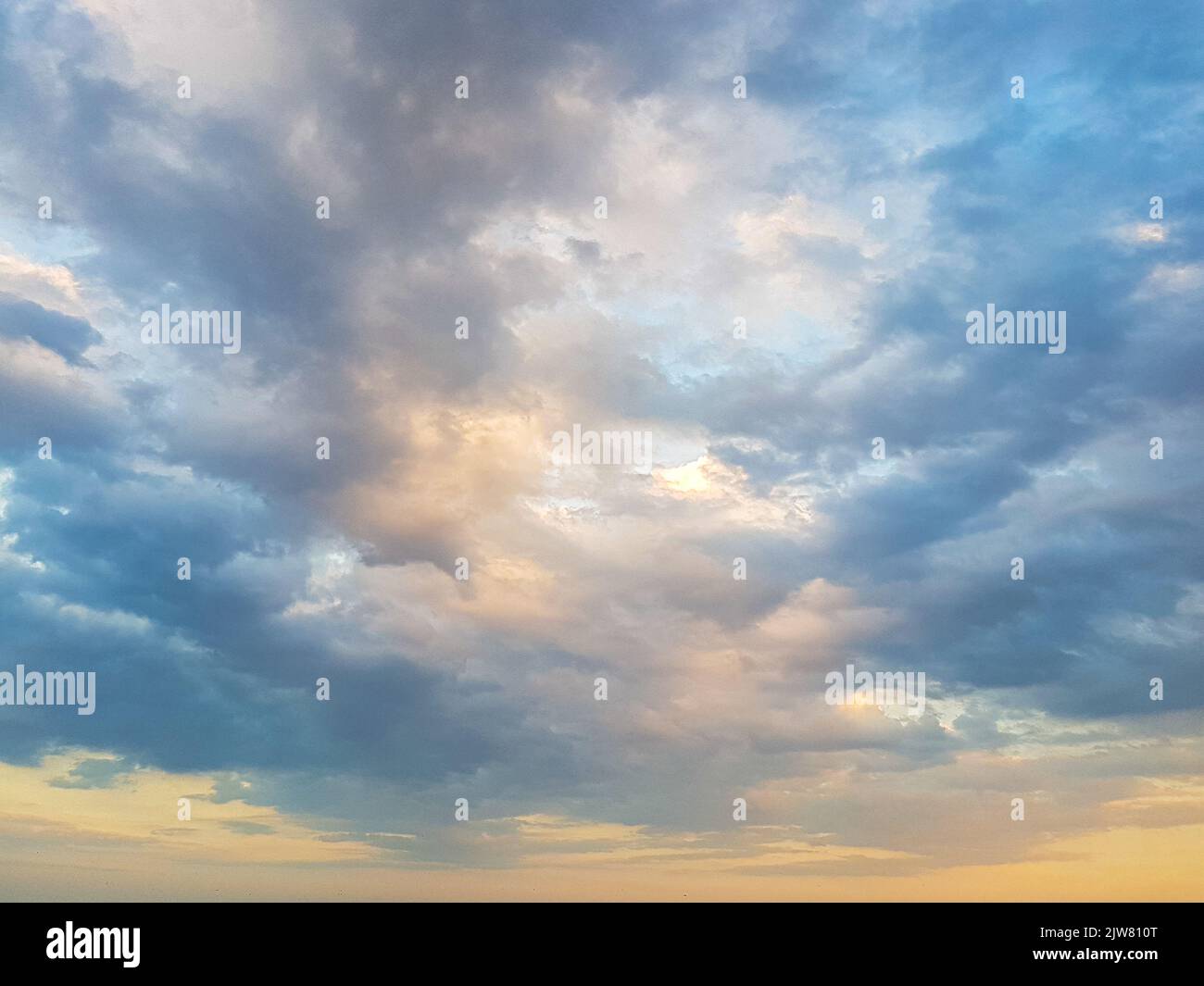 Sky with clouds landscape nature background Stock Photo - Alamy