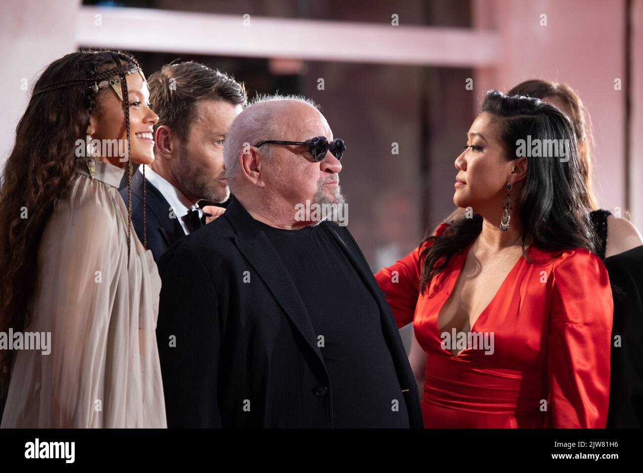 (L-R) Quintessa Swindell, Sigourney Weaver, Paul Schrader, Joel ...