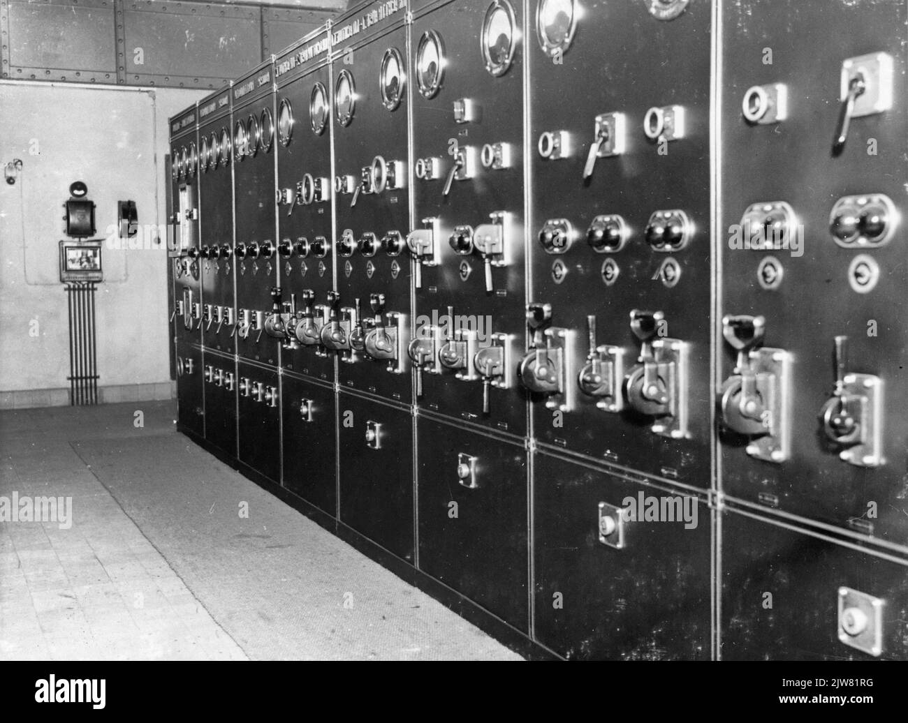 Low voltage space with switchboard Stock Photo - Alamy