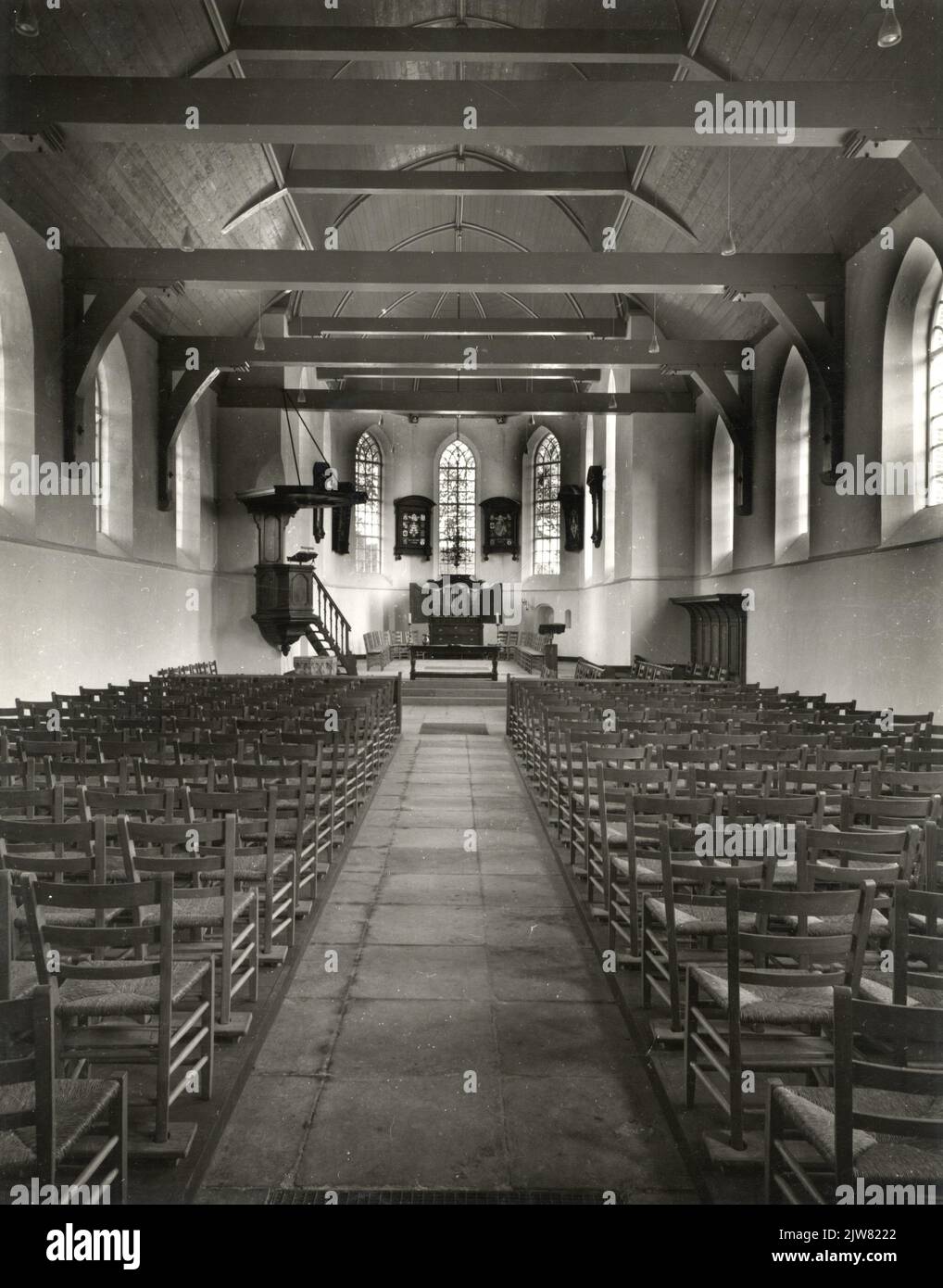 Interior of the Dutch Reformed Church (Torenstraat 1) in Soest: the ...