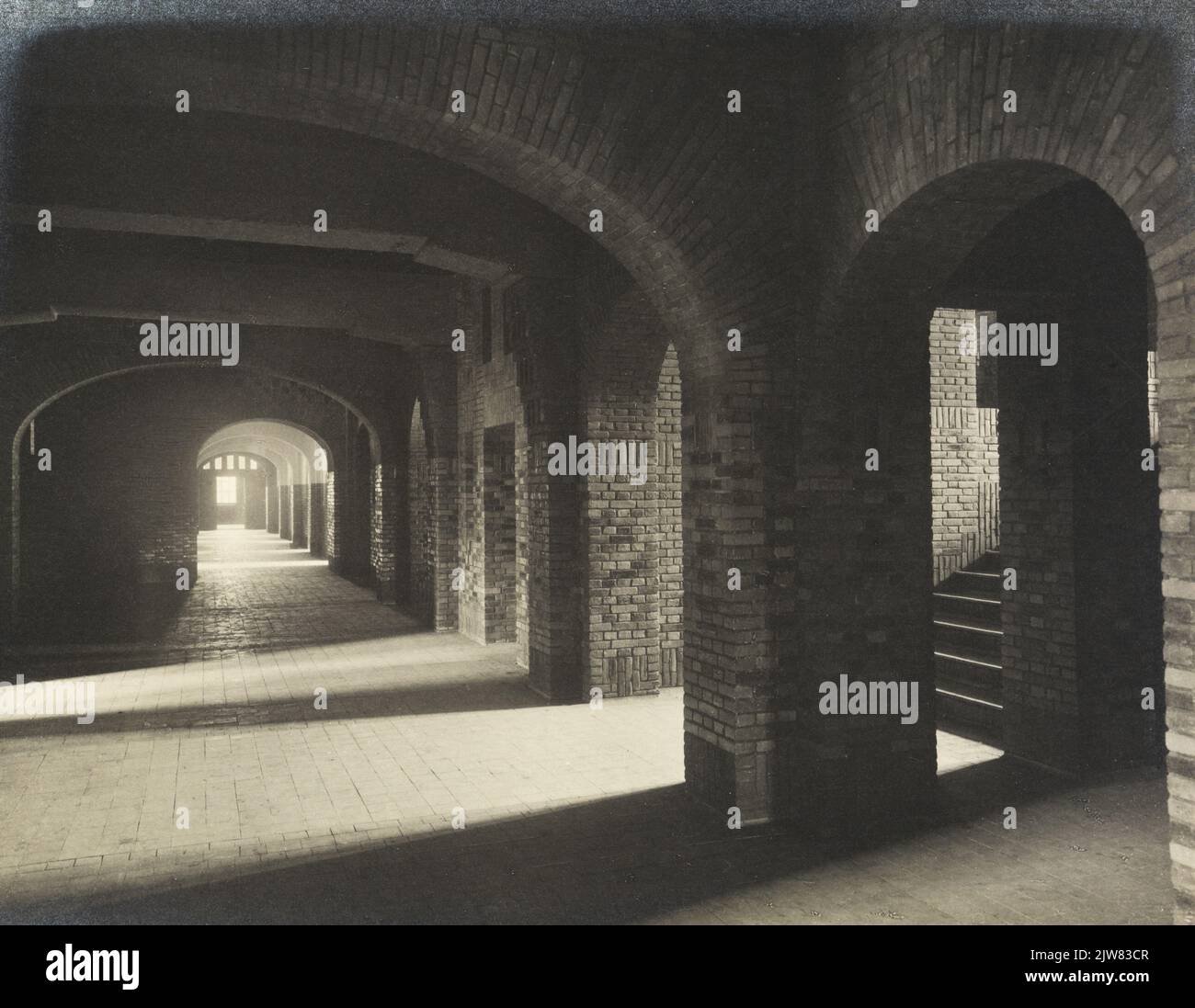 Interior of the 3rd administration building of the Dutch Railways (HGB ...