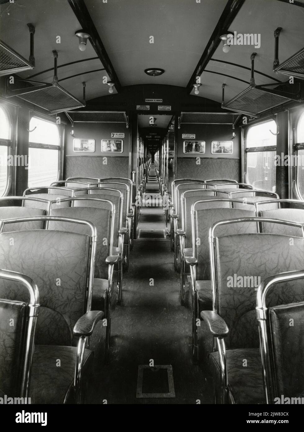 Interior of a Diesel-Electric train set the 5 (series 51-68) of the N.S ...