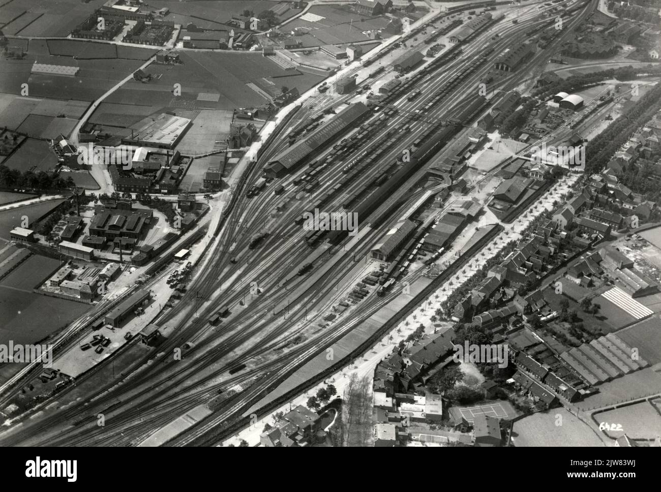Aerial photo of the yard of the N.S. station Venlo Stock Photo - Alamy
