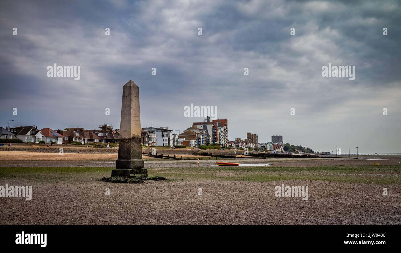The Crowstone, or Crow Stone, the old marker for the seaward limit of ...