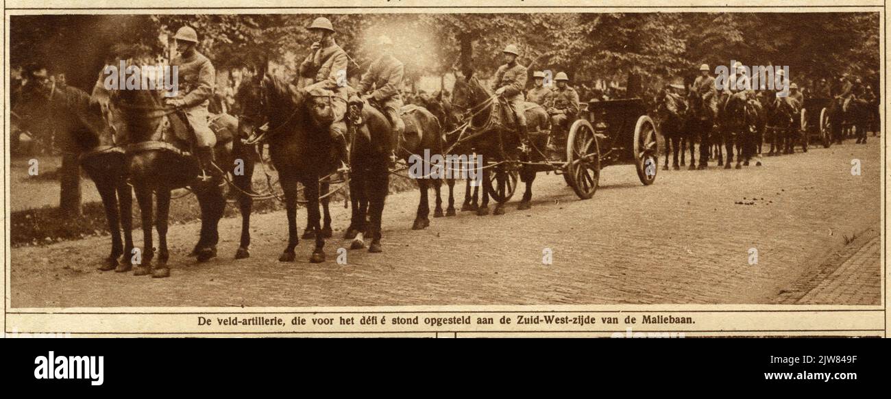 De Parade in Utrecht on August 31. The field artillery, which was set ...