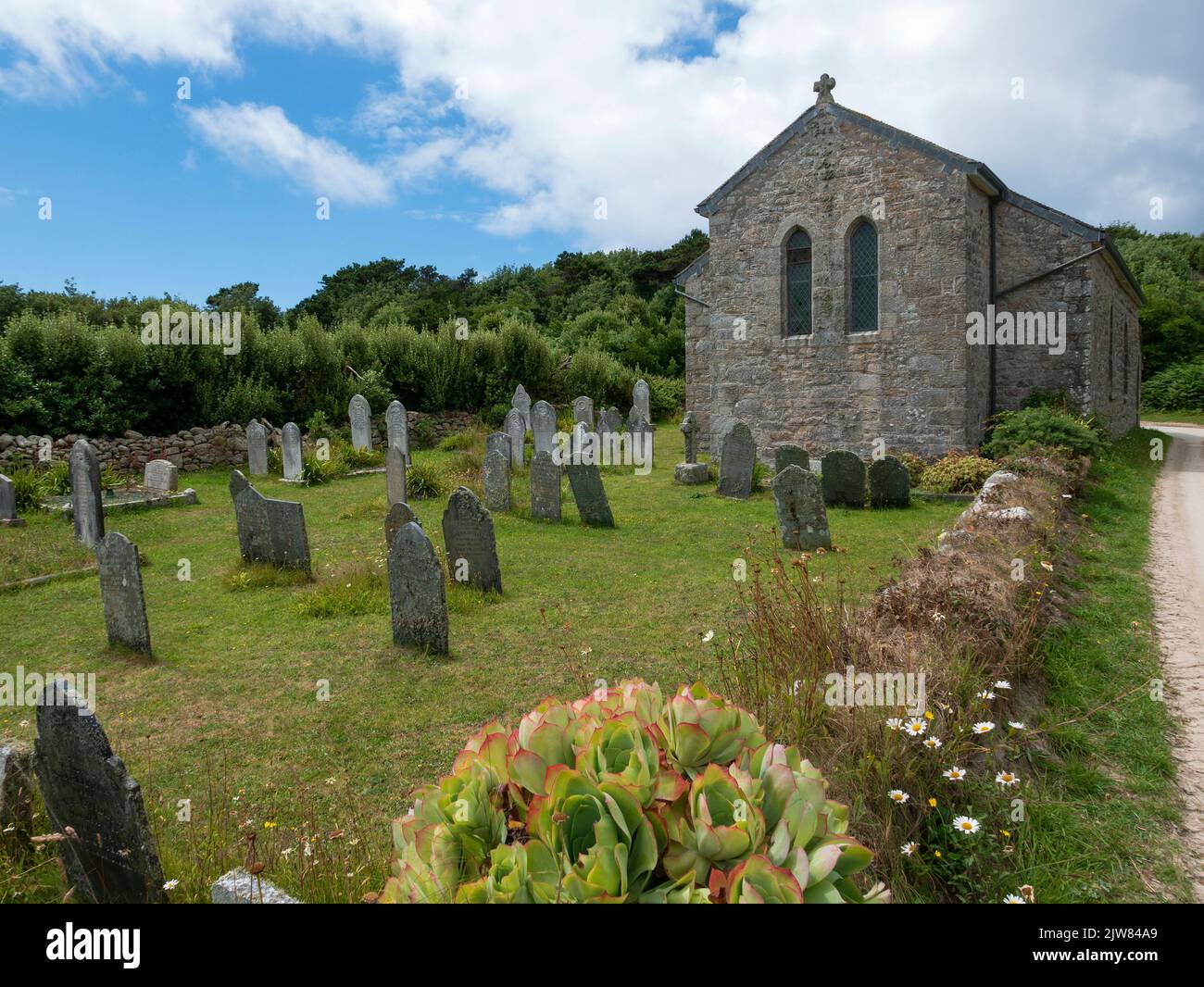 Church of All Saints, Bryher, Isles of Scilly, Cornwall, England, UK ...