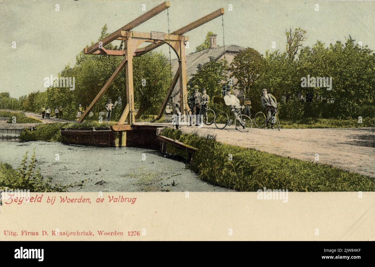 Zegveld at Woerden, De Valbrug Recto Stock Photo - Alamy