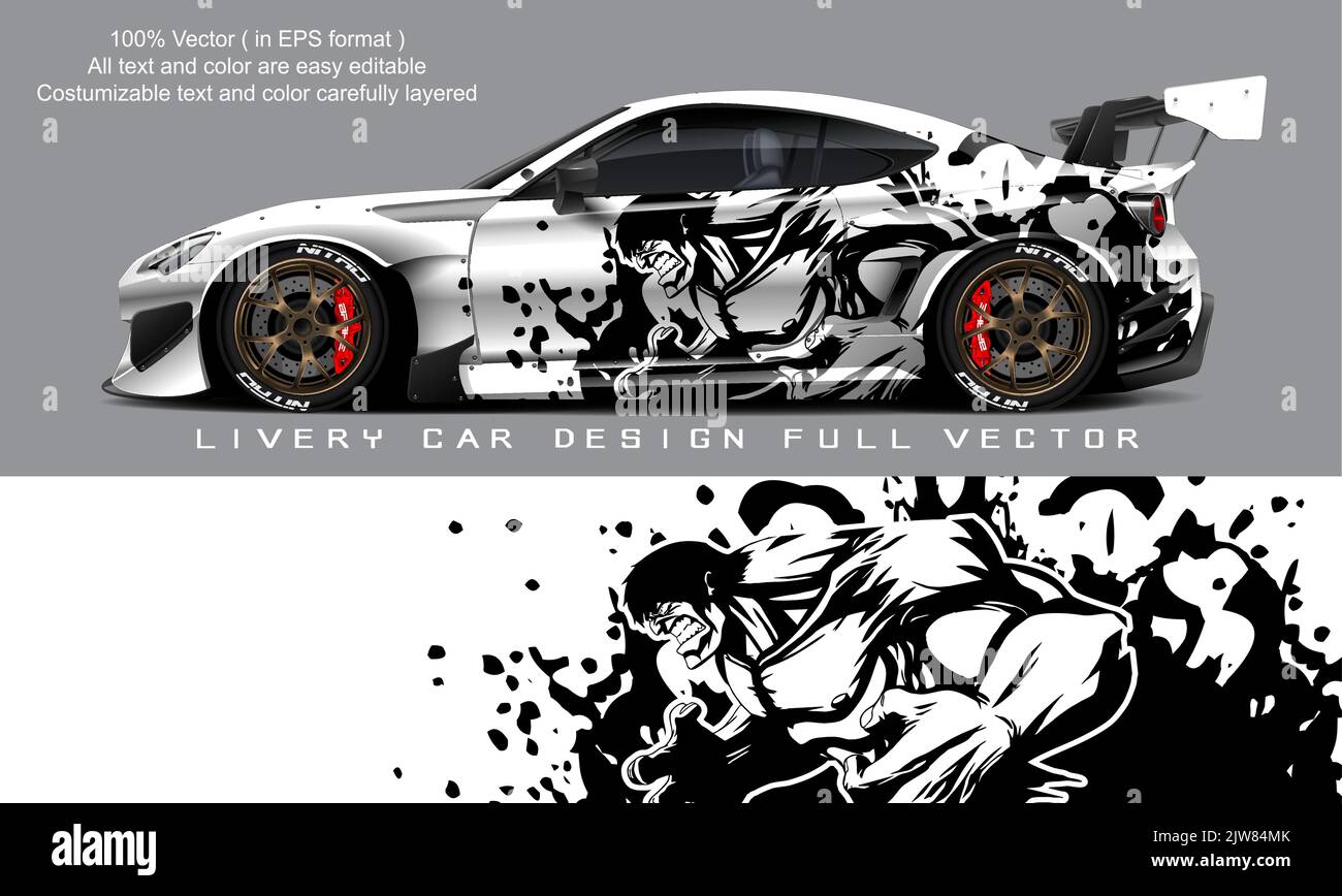 car livery graphic vector. abstract grunge background design for ...