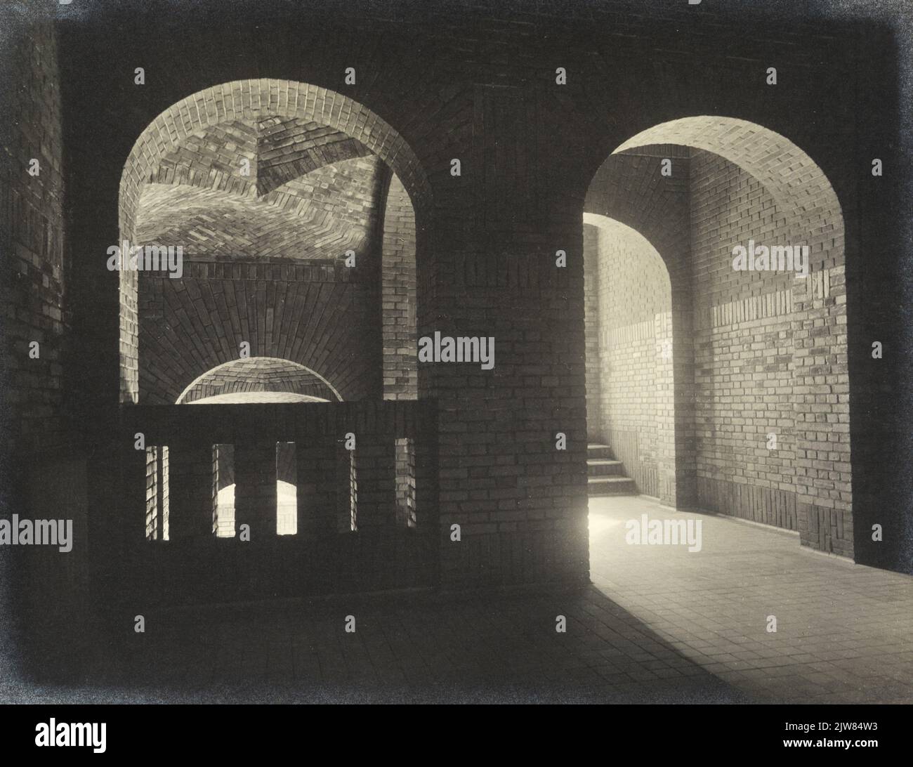 Interior of the 3rd administration building of the Dutch Railways (HGB ...