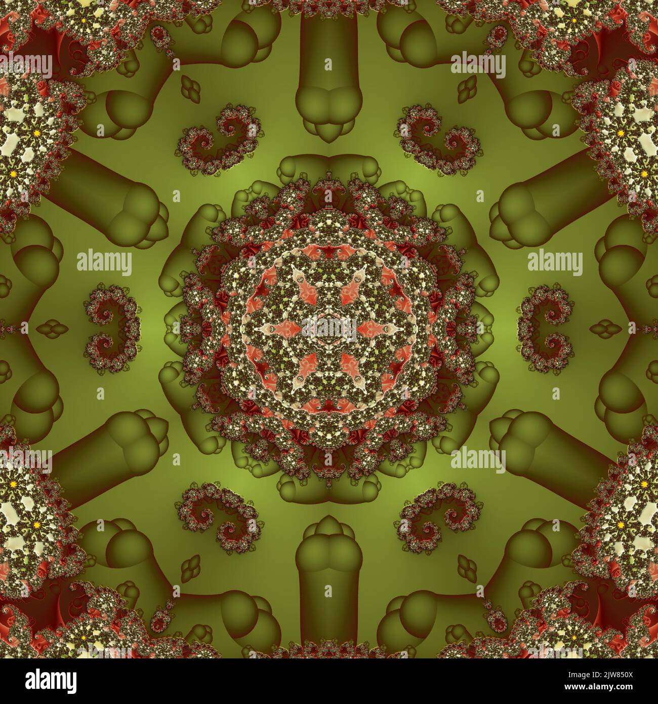 Abstract Computer generated Fractal design. A fractal is a never-ending ...