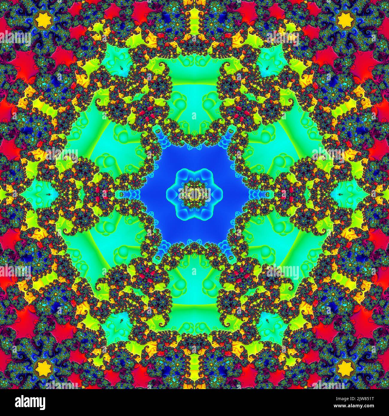 Abstract Computer generated Fractal design. A fractal is a never-ending ...