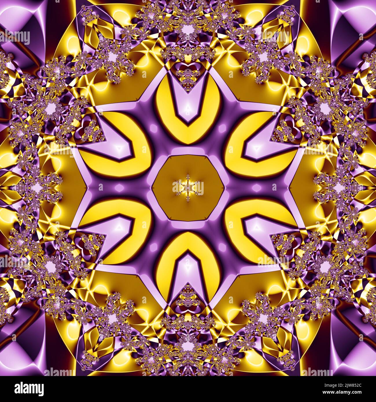 Abstract Computer generated Fractal design. A fractal is a never-ending ...