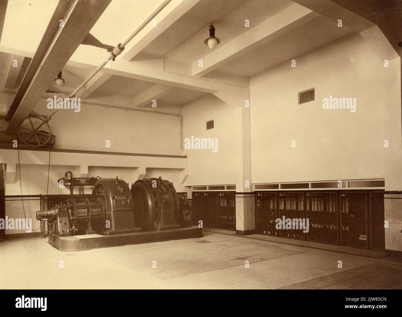 Interior of the inverter station (Nobeldwarsstraat 26) of the municipal ...