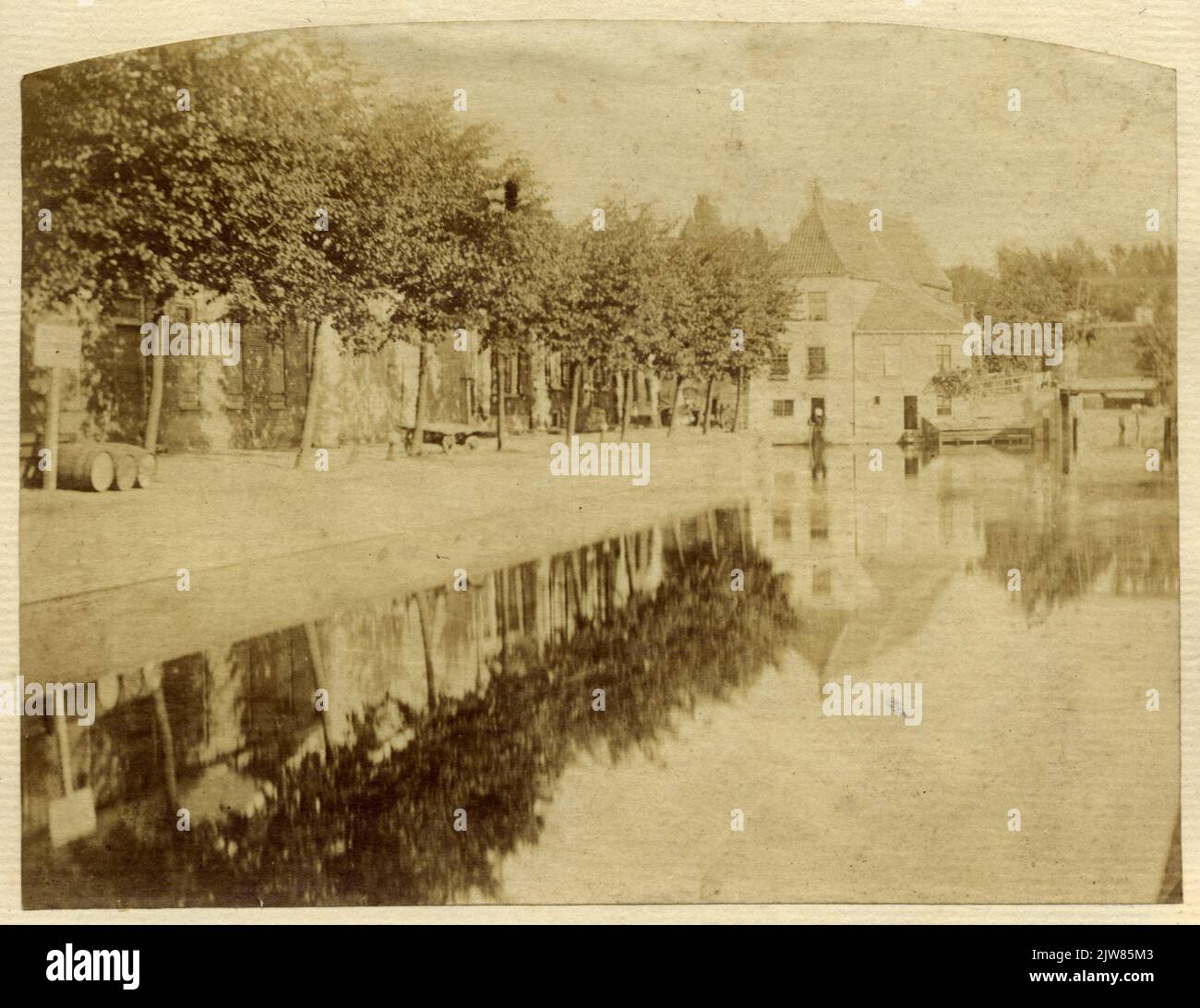 Northern IJsselkade with trapped tower. recto Stock Photo - Alamy