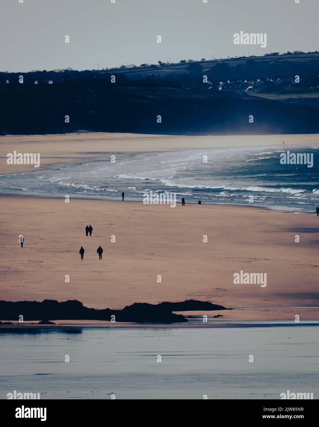 Gwithian beach, Hayle. Stunning long sandy beach that runs from Godrevy ...