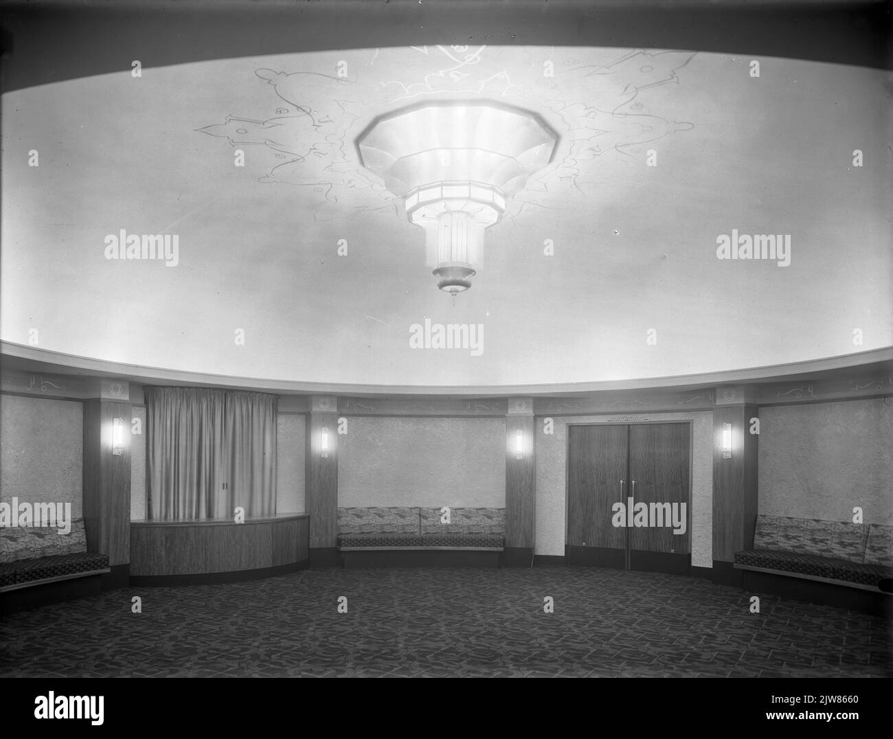Interior of the Rembrandt Theater cinema (Oudegracht 73) in Utrecht ...