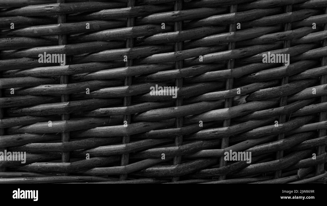 Dark black Straw weaving texture closeup Handcraft woven Reed mats ...