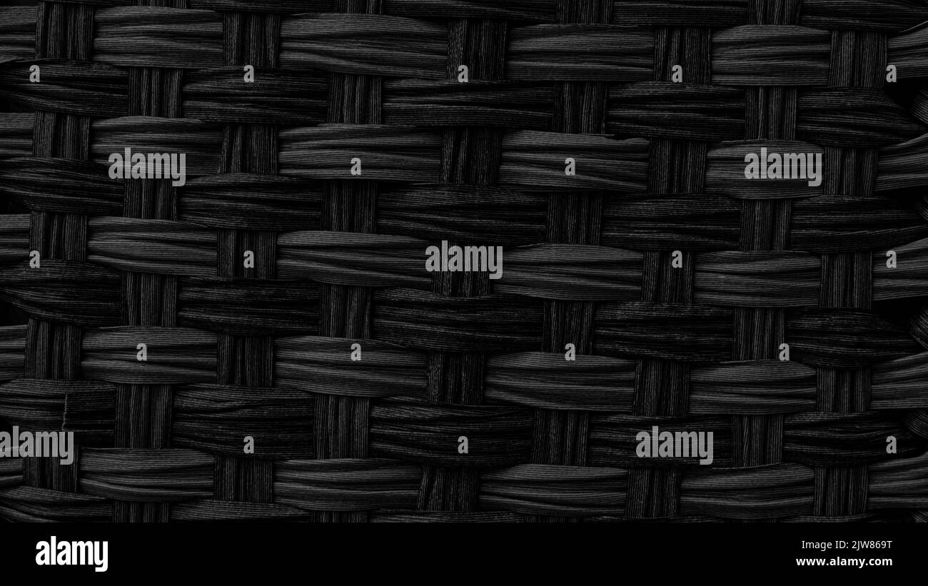 Dark black Straw weaving texture closeup Handcraft woven Reed mats ...