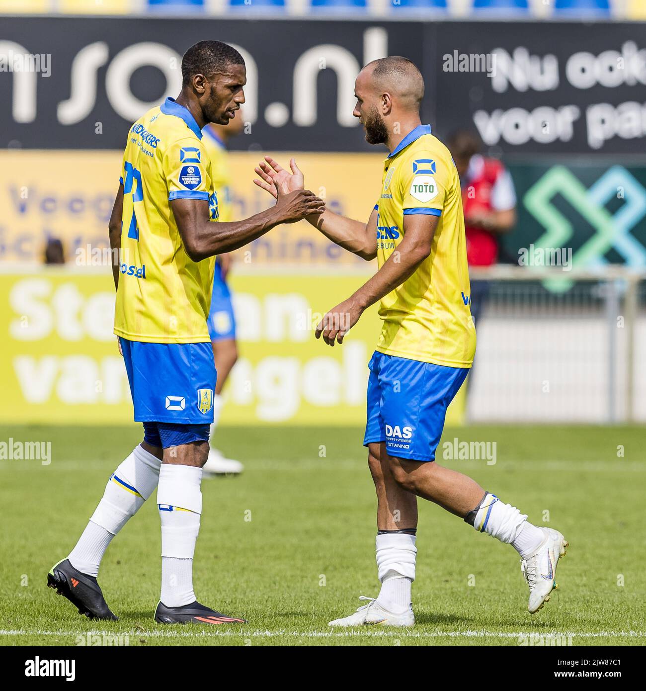 WAALWIJK - 04-09-2022, Mandemakers stadion. Dutch football, eredivisie, season 2022-2023. RKC ...