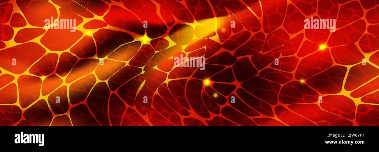 Texture of volcano lava river, solar prominences or glowing magma ...