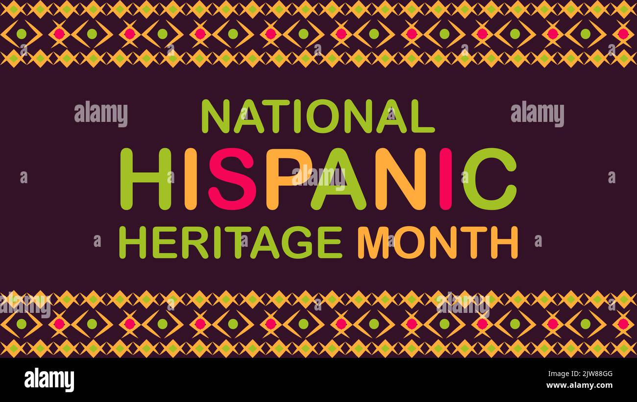 National Hispanic Heritage Month vector for card, banner, poster and ...