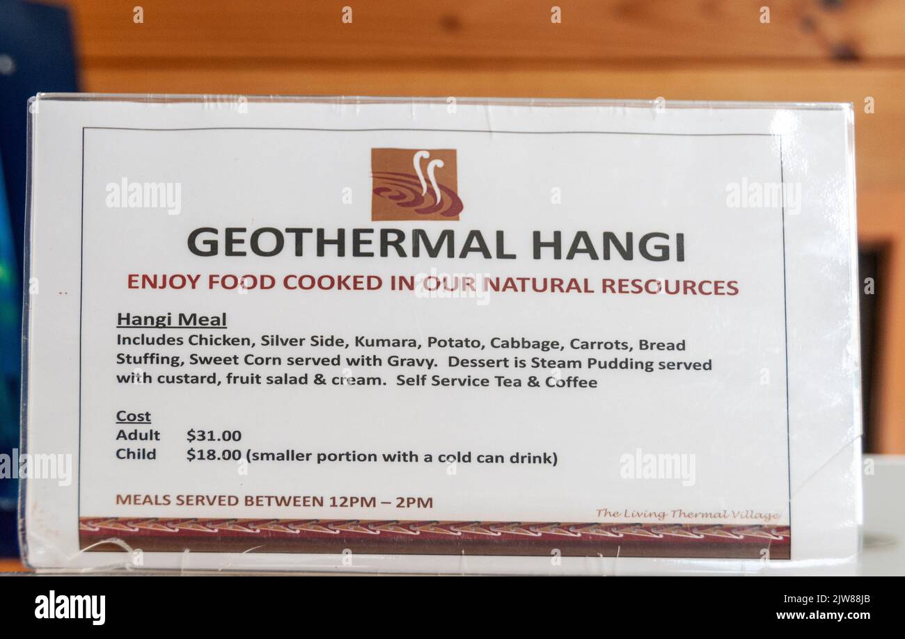 Geothermal maori hangi cooking hi-res stock photography and images - Alamy