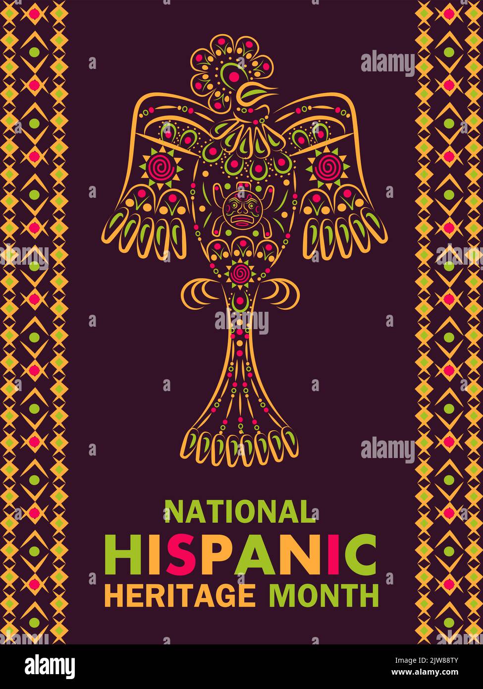 National Hispanic Heritage Month vector for card, banner, poster and ...