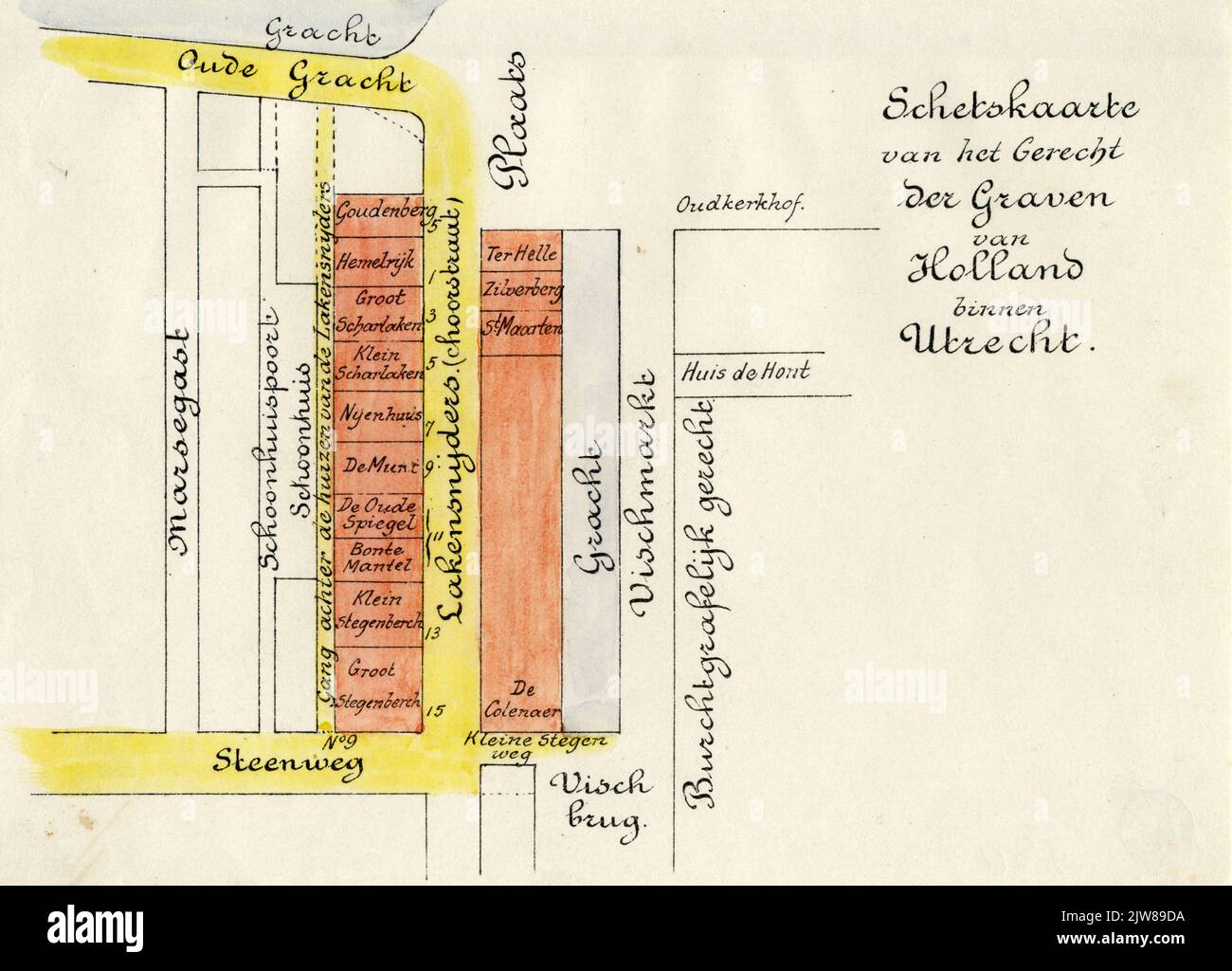 Sketchy of the Court of the Counts of Holland within Utrecht Stock ...