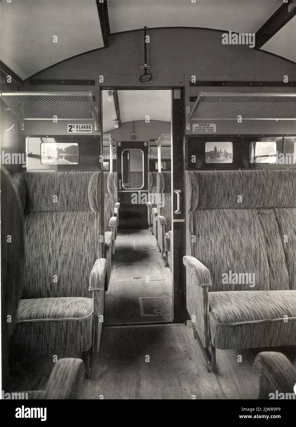 Interior of an electric train set matt. 1935 ("corner of the Dutch") of ...